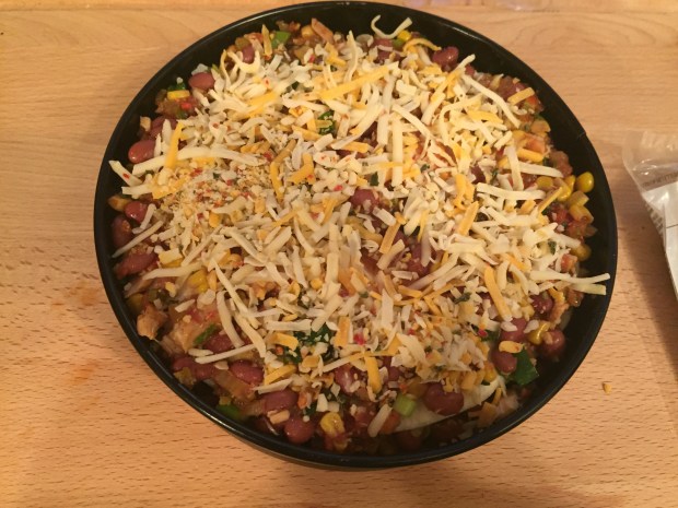 Bean, corn and chicken tortilla layers cake – Rita's Notebook